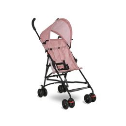 Lorelli Kinderwagen Buggy Vaya verstellbares Sonnendach, klappbar, Fußstütze rosa