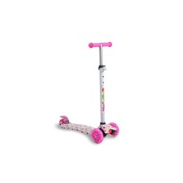 Byox Kinderroller Scooter Rapture aus Alu, Wassertransferdruck, PU Leuchträder weiß