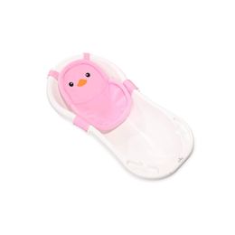 Lorelli Baby Badenetz Pinguin, Clips aus Kunststoff, Badewannennetz, ab Geburt rosa