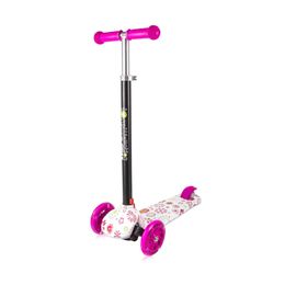 Lorelli Kinderroller Yuppee, 3 PU-Räder mit Licht, höhenverstellbar, Bremse pink