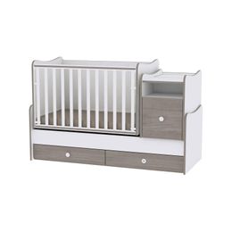 Lorelli Babybett Trend Plus NEW Schaukelfunktion Jugendbett Kommode Schreibtisch in weiß/beige