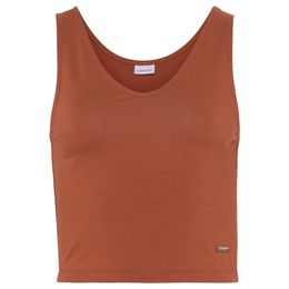 Lascana Top Damen Gr&ouml;&szlig;e S/M kastanienbraun