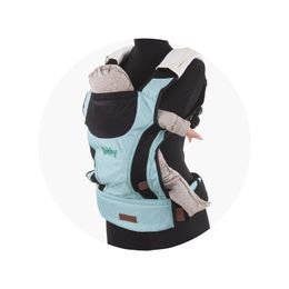 Chipolino Babytrage Bobby 4 in 1, Bauch- und Rückentrage, ab 4 bis 24 Monate blau