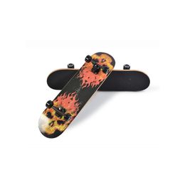 Moni Kinder Skateboard Lux 3006, ABEC-5 Lager, 85A-PU-Räder, Deckgröße 79x21cm schwarz