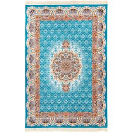 Orientteppich morgenland "Orientteppich - Ariel läufer" Teppiche Gr. B/L: 300 cm x 400 cm, 9 mm, 12 m², 1 St., blau Orientalische Muster