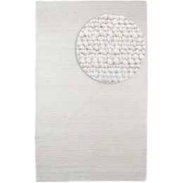 Wollteppich morgenland "Toska - weiß" Teppiche Gr. B/L: 160 cm x 230 cm, 13 mm, 3,68 m², 1 St., weiß Esszimmerteppiche
