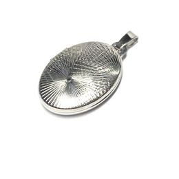 Charm Medaillon Anhänger Medaillon 925 Silber rhodiniert diamantiert oval 2 Foto Bild