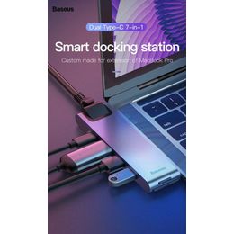 Laptop-Dockingstation C+Pro Sieben in eins smart HUB docking station