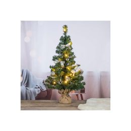 HI Künstlicher Weihnachtsbaum Weihnachtsbaum 75cm hoch mit 20 Warm Weißen LED´s 55567