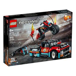 Lego® Konstruktionsspielsteine Lego® Technic 42106 Stunt-Show mit Truck und Motorrad