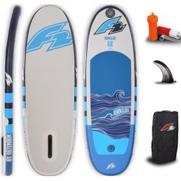 F 2 Inflatable SUP-Board F2 "F2 Mini Malibu Air" Wassersportboards Gr. 8,0'' 244 cm, blau (blau, grau) Stand Up Paddle