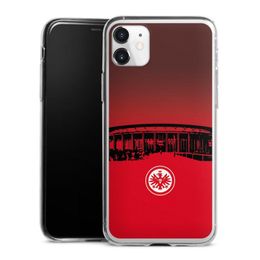DeinDesign iPhone 11 Handy Slim Case Silikon Handyh&uuml;lle transparent H&uuml;lle extra d&uuml;nn Eintracht Frankfurt Official Licensed Product Stadium Silikon Slim Case
