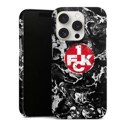 DeinDesign iPhone 15 Pro Handy Premium Case Smartphone Handyh&uuml;lle Schutzh&uuml;lle matt Coat Of Arms 1. Fc Kaiserslautern Muster Premium Case
