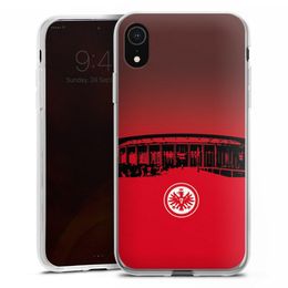 DeinDesign iPhone Xr Handy Silikon H&uuml;lle Case transparent Handyh&uuml;lle Official Licensed Product Eintracht Frankfurt Stadium Silikon Case