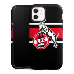 DeinDesign iPhone 12 mini Handy Panzer Handyh&uuml;lle robuste Outdoor H&uuml;lle Schutzh&uuml;lle matt 1. Fc K&ouml;ln Official Licensed Product Logo Tough Case