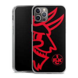 DeinDesign iPhone 12 Pro Max Handy Silikon H&uuml;lle Case transparent Handyh&uuml;lle 1. Fc Kaiserslautern Official Licensed Product Logo Silikon Case