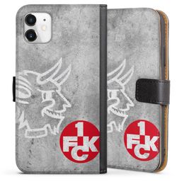 DeinDesign iPhone 11 Handy Klapph&uuml;lle Handyh&uuml;lle aus Kunst Leder schwarz Flip Case 1. Fck Devil 1. Fc Kaiserslautern Sideflip mit Lasche