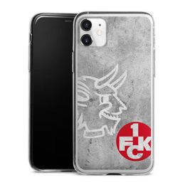 DeinDesign iPhone 11 Handy Slim Case Silikon Handyh&uuml;lle transparent H&uuml;lle extra d&uuml;nn 1. Fck Devil 1. Fc Kaiserslautern Silikon Slim Case