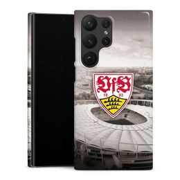 DeinDesign Galaxy S23 Ultra Handy Premium Case Smartphone Handyh&uuml;lle Schutzh&uuml;lle gl&auml;nzend Official Licensed Product Vfb Stuttgart Stadium Premium Case