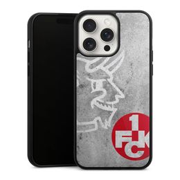 DeinDesign iPhone 15 Pro Max Handy Gallery Case Handyh&uuml;lle 9H Geh&auml;rtetes Glas R&uuml;ckseite H&uuml;lle 1. Fck Devil 1. Fc Kaiserslautern Gallery Case