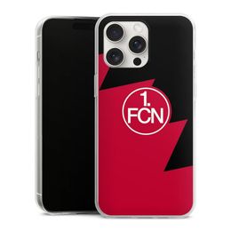 DeinDesign iPhone 15 Pro Max Handy Silikon H&uuml;lle Case transparent Handyh&uuml;lle 1. Fcn 1. Fc N&uuml;rnberg Merchandise Silikon Case