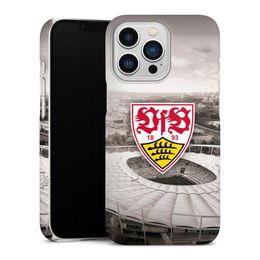 DeinDesign iPhone 13 Pro Handy Premium Case Smartphone Handyh&uuml;lle Schutzh&uuml;lle matt Official Licensed Product Vfb Stuttgart Stadium Premium Case