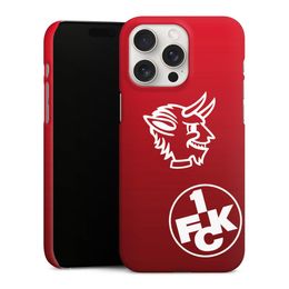 DeinDesign iPhone 15 Pro Max Handy Premium Case Smartphone Handyh&uuml;lle Schutzh&uuml;lle matt Devil Official Licensed Product 1. Fc Kaiserslautern Premium Case
