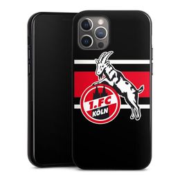DeinDesign iPhone 12 Pro Handy Silikon H&uuml;lle Case schwarz Handyh&uuml;lle Official Licensed Product 1. Fc K&ouml;ln Logo