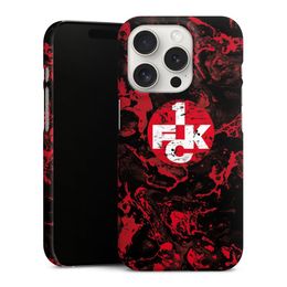DeinDesign iPhone 15 Pro Handy Premium Case Smartphone Handyh&uuml;lle Schutzh&uuml;lle matt 1. Fc Kaiserslautern 1. Fck Logo Premium Case