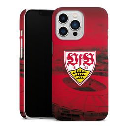 DeinDesign iPhone 13 Pro Handy Premium Case Smartphone Handyh&uuml;lle Schutzh&uuml;lle matt Vfb Stuttgart Official Licensed Product Stadium Premium Case