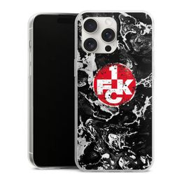 DeinDesign iPhone 15 Pro Max Handy Silikon H&uuml;lle Case transparent Handyh&uuml;lle Coat Of Arms 1. Fc Kaiserslautern Muster Silikon Case
