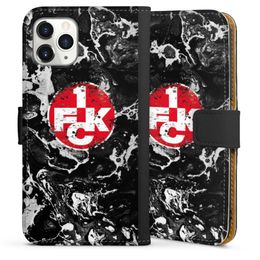 DeinDesign iPhone 11 Pro Handy Klapph&uuml;lle Handyh&uuml;lle aus Kunst Leder schwarz Flip Case Coat Of Arms 1. Fc Kaiserslautern Muster Sideflip mit Lasche