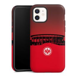 DeinDesign iPhone 12 mini Handy Panzer Handyh&uuml;lle robuste Outdoor H&uuml;lle Schutzh&uuml;lle matt Eintracht Frankfurt Official Licensed Product Stadium Tough Case