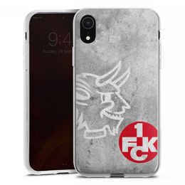 DeinDesign iPhone Xr Handy Silikon H&uuml;lle Case transparent Handyh&uuml;lle 1. Fck Devil 1. Fc Kaiserslautern Silikon Case