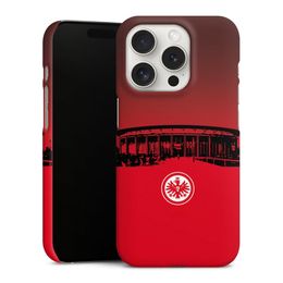 DeinDesign iPhone 15 Pro Handy Premium Case Smartphone Handyh&uuml;lle Schutzh&uuml;lle matt Official Licensed Product Eintracht Frankfurt Stadium Premium Case