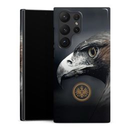 DeinDesign Galaxy S23 Ultra Handy Premium Case Smartphone Handyh&uuml;lle Schutzh&uuml;lle gl&auml;nzend Eintracht Frankfurt Eagle Official Licensed Product Premium Case