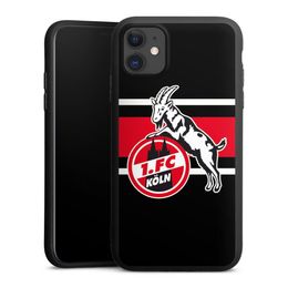 DeinDesign iPhone 11 Handy Premium Silikon H&uuml;lle Handyh&uuml;lle schwarz Case Official Licensed Product 1. Fc K&ouml;ln Logo Silikon Premium Case