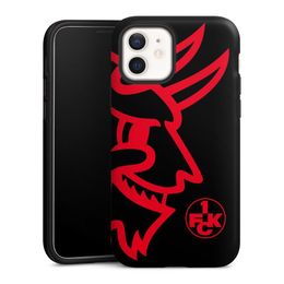 DeinDesign iPhone 12 mini Handy Panzer Handyh&uuml;lle robuste Outdoor H&uuml;lle Schutzh&uuml;lle matt 1. Fc Kaiserslautern Official Licensed Product Logo Tough Case