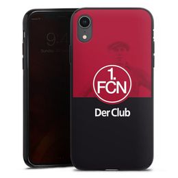 DeinDesign iPhone Xr Handy Silikon H&uuml;lle Case schwarz Handyh&uuml;lle Official Licensed Product Der Club 1. Fc N&uuml;rnberg