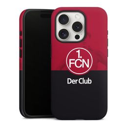 DeinDesign iPhone 15 Pro Handy Panzer Handyh&uuml;lle robuste Outdoor H&uuml;lle Schutzh&uuml;lle matt Official Licensed Product Der Club 1. Fc N&uuml;rnberg Tough Case