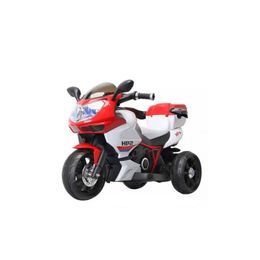 Moni Kinder Elektromotorrad HP2 FB-6187, mit Musikfunktion, Spielzeugkorb, ab 3 Jahre rot