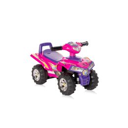 Lorelli Kinder Rutschauto ATV Signalton R&uuml;ckenlehne Quad Design Staufach pink