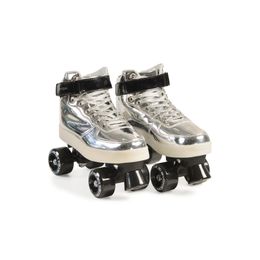 Byox Rollschuhe Silver PVC-R&auml;der Sohle mit Licht Lager 608ZB Gr&ouml;&szlig;e M (35-36)