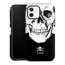 DeinDesign iPhone 12 mini Handy Panzer Handyh&uuml;lle robuste Outdoor H&uuml;lle Schutzh&uuml;lle matt Totenkopf Fc St. Pauli Official Licensed Product Tough Case