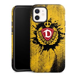 DeinDesign iPhone 12 mini Handy Panzer Handyh&uuml;lle robuste Outdoor H&uuml;lle Schutzh&uuml;lle matt Sg Dynamo Dresden Soccer Official Licensed Product Tough Case