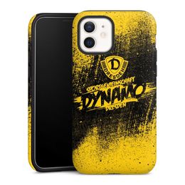 DeinDesign iPhone 12 mini Handy Panzer Handyh&uuml;lle robuste Outdoor H&uuml;lle Schutzh&uuml;lle matt Logo Sg Dynamo Dresden Official Licensed Product Tough Case