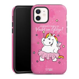 DeinDesign iPhone 12 mini Handy Panzer Handyh&uuml;lle robuste Outdoor H&uuml;lle Schutzh&uuml;lle matt Pummeleinhorn Official Licensed Product Pummel & Friends Tough Case