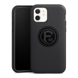 DeinDesign iPhone 12 mini Handy Panzer Handyh&uuml;lle robuste Outdoor H&uuml;lle Schutzh&uuml;lle matt F95 Fortuna D&uuml;sseldorf Logo Tough Case