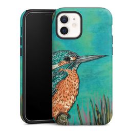 DeinDesign iPhone 12 mini Handy Panzer Handyh&uuml;lle robuste Outdoor H&uuml;lle Schutzh&uuml;lle matt Painting Animals Bird Tough Case