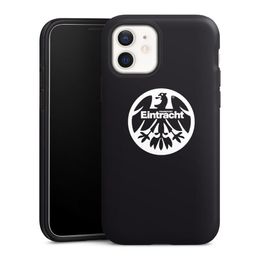 DeinDesign iPhone 12 mini Handy Panzer Handyh&uuml;lle robuste Outdoor H&uuml;lle Schutzh&uuml;lle matt Logo Eintracht Frankfurt Eagle Tough Case